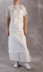 MANDIL DE PVC TIPO DELANTAL LIVIANO R&G BLANCO T L